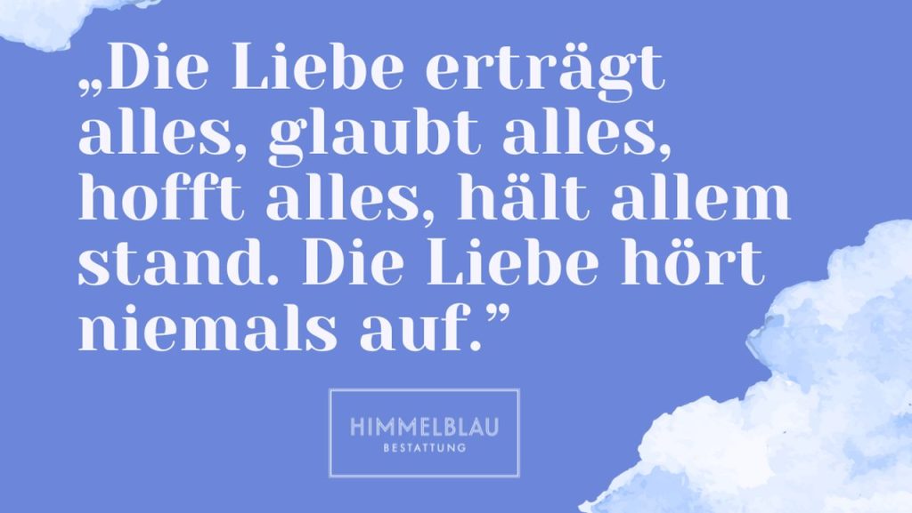 201 Trauersprüche & Beileidswünsche | Bestattung Himmelblau